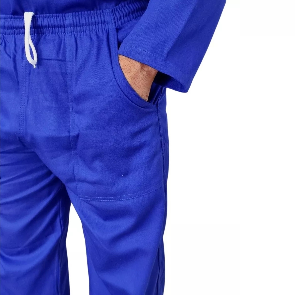 Calça Brim Pesado Azul Royal Uniforme Profissional 29