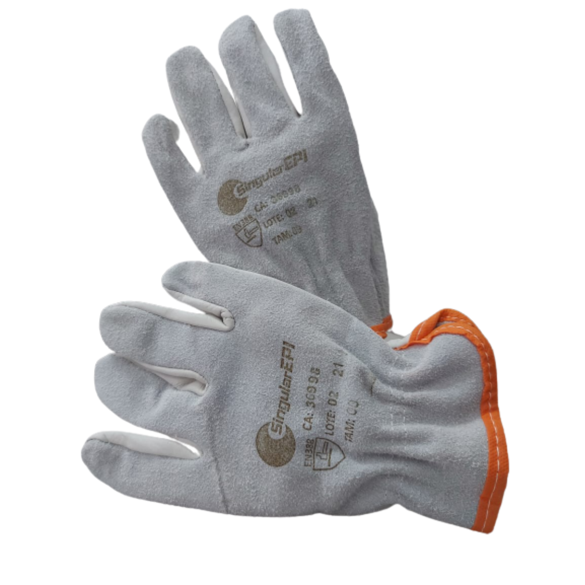 Luva Mista Raspa e Vaqueta modelo Petroleira CA 36998 Singular EPI 124 ...
