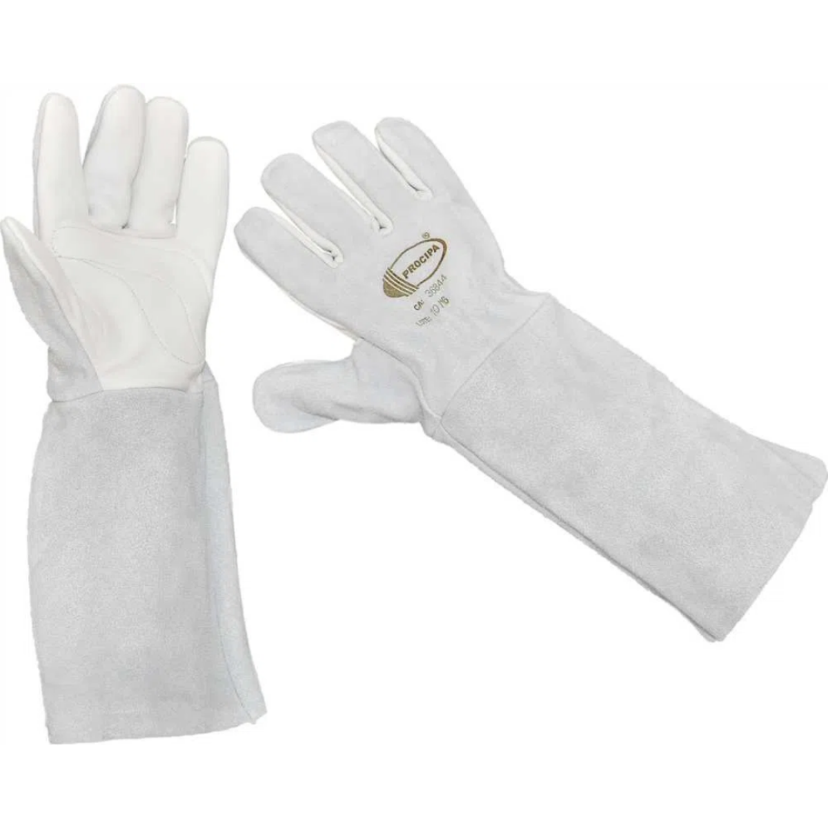 Luva Mista Raspa e Vaqueta modelo Petroleira punho 20cm CA 36844 ...