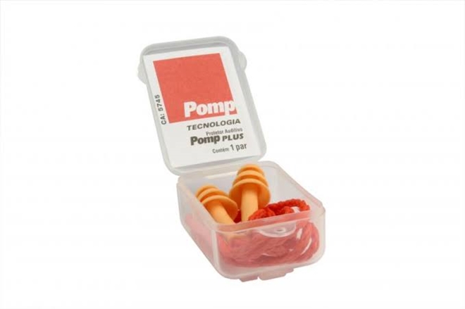 Protetor Auricular Plug de Silicone Pomp Plus 18dB - 3M CA 5745 220 - Protetor Auricular Plug de ...